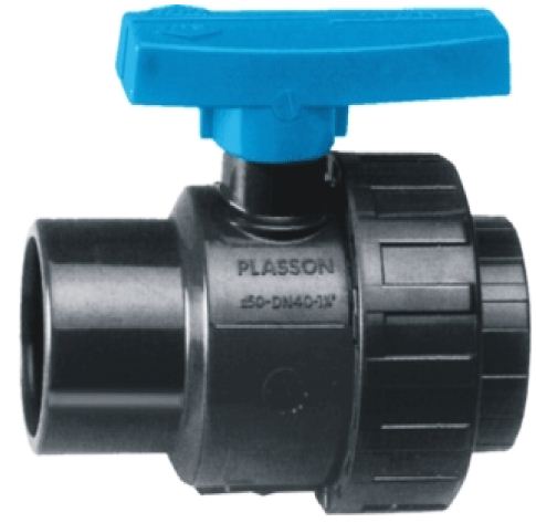 Buy Finolex Plasson Size 63 mm Two Nut Ball Valve Online in India at ...