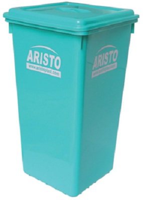 Buy Aristo Waste Bin 80Ltr With Flat Lid SkyBlue Online in India at ...