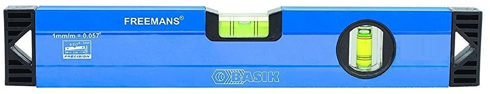 Buy Freemans BSLM245 Spirit Level With Magnetic Base 2 Vials 450 mm ...