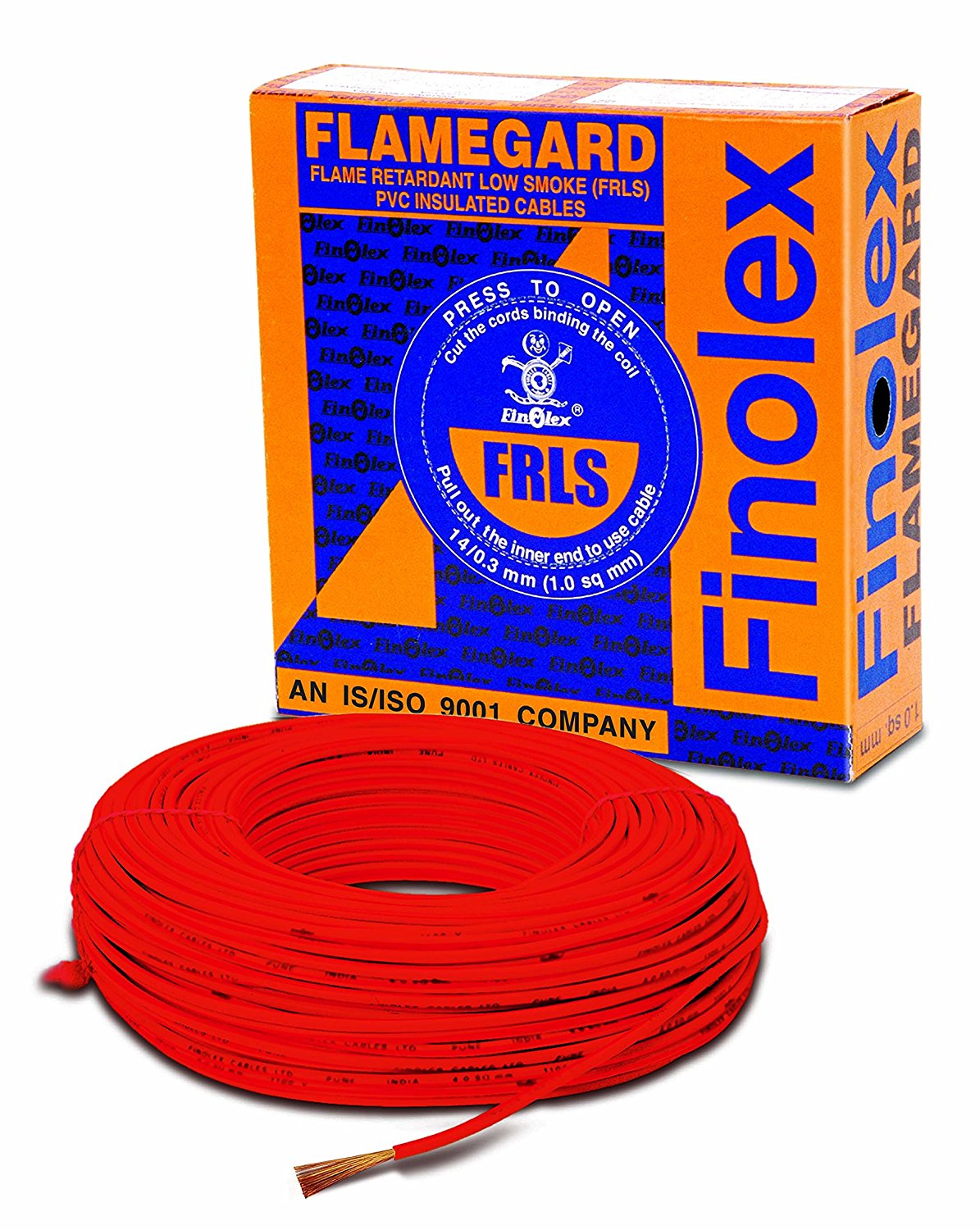 Buy Finolex 6 Sq.mm 90 m Red Flame Retardant Low Smoke & Halogen (FR ...