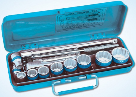 Buy Taparia 25 Pcs. Square Drive Bi-Hex Socket Set S-16M X L Online in ...