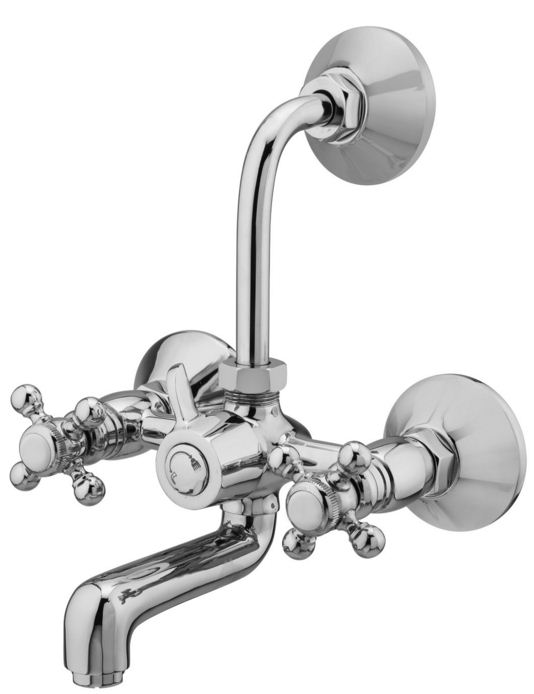 Buy Kerro Wall Mixture with Bend Faucet (Material Brass, Finishing ...