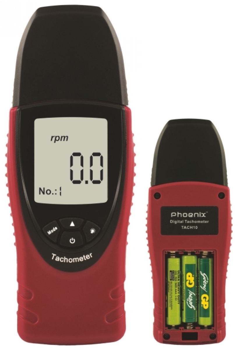 Buy Phoenix TACH-10 Digital Tachometer (Range 100 to 30000 RPM) Online ...