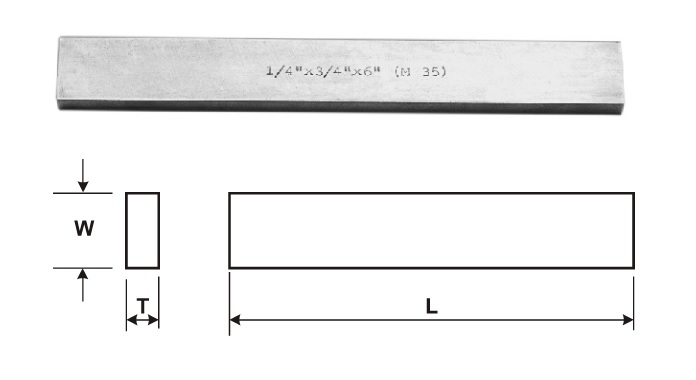 Buy MIRANDA TOOLS T42 (HSS With 10% Cobalt) Rectangular Flat Toolbit ...